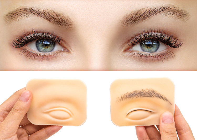 Mini 3d Surface Face Blank Eyebrow Practice Skin Silicone Microblading ...