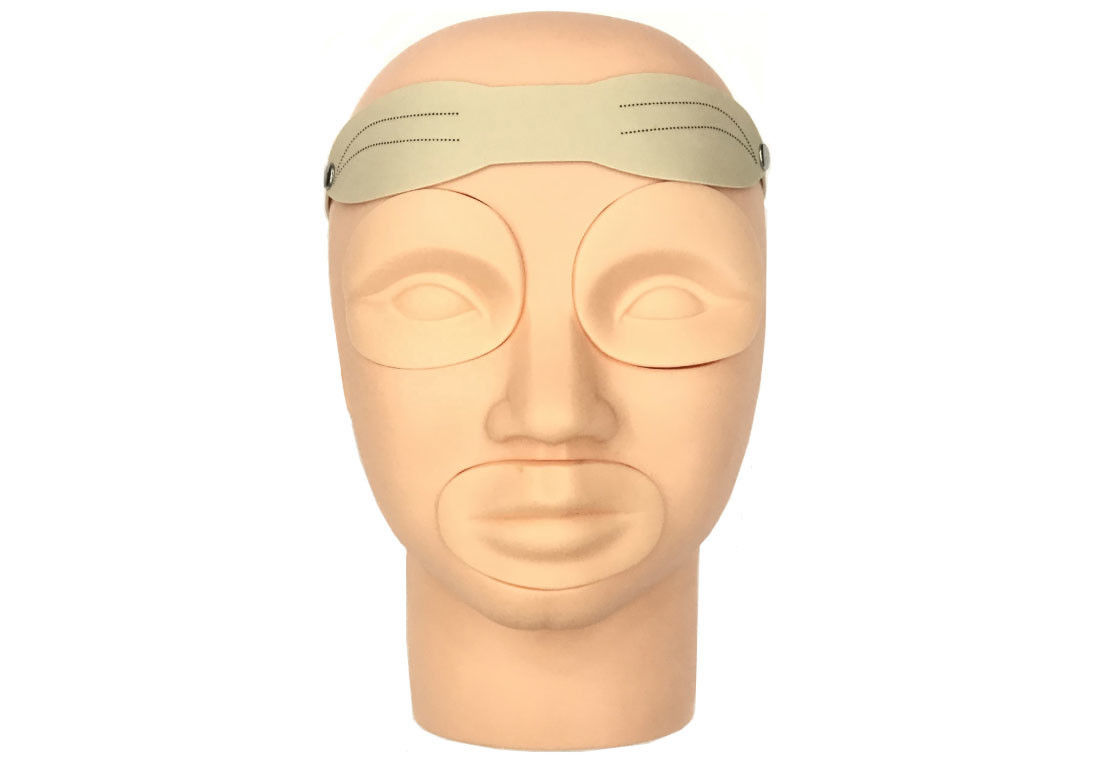 Rubber Permanent Makeup Eyebrow Tattoo Practice Skin Two Sides