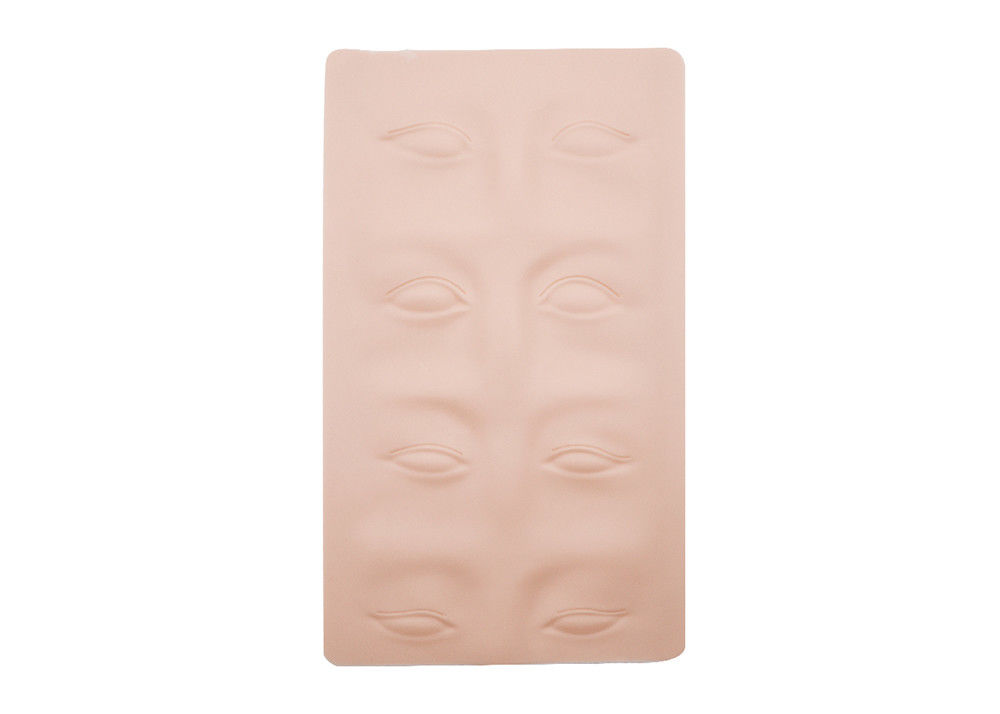 Realistic Silicone Washable Permanent Makeup Practice Skin 26.1*15.1*0.1cm