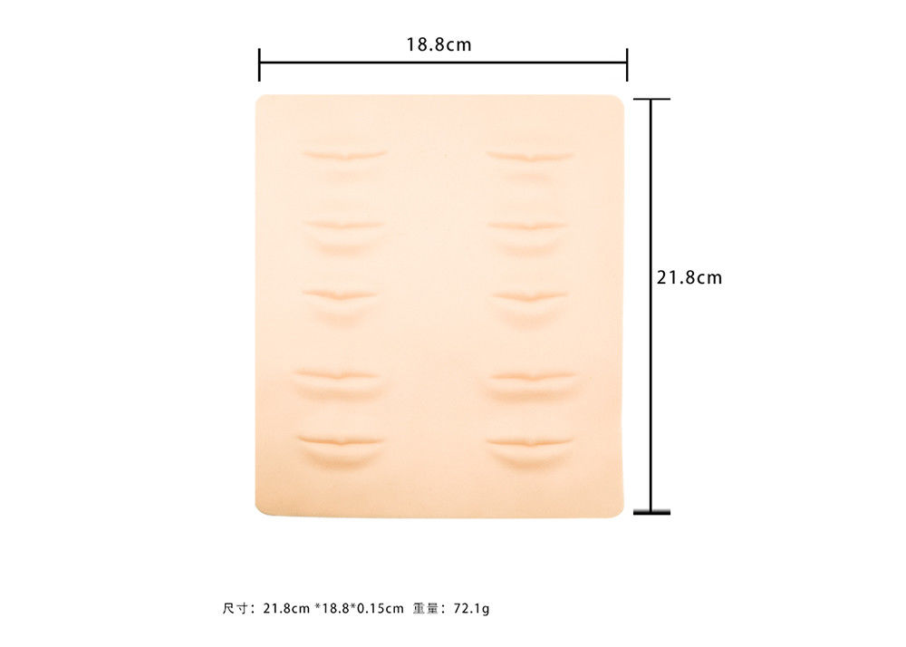 Ten 3D Lips Tattoo Practice Skin Permanent Makeup For Beauty Training