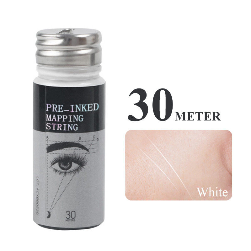 OEM Microblading Pre Inked Mapping String Black White Thread Eyebrow Measure Positioning Tools