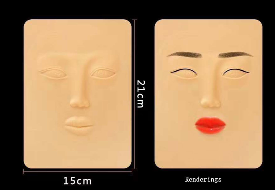 Rubber Practice Materials Tattoo Eyebrow carving Lips Silicone 3D ...