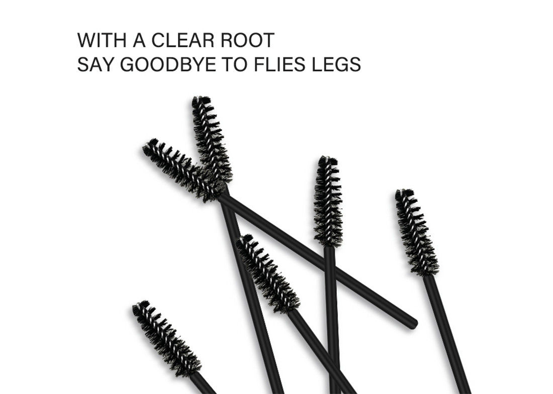10cm Plastic Muti Function 10cm Disposable Brow Lash Comb Brush
