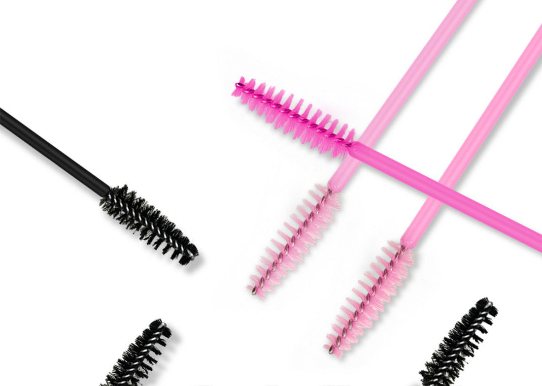 10cm Plastic Muti Function 10cm Disposable Brow Lash Comb Brush