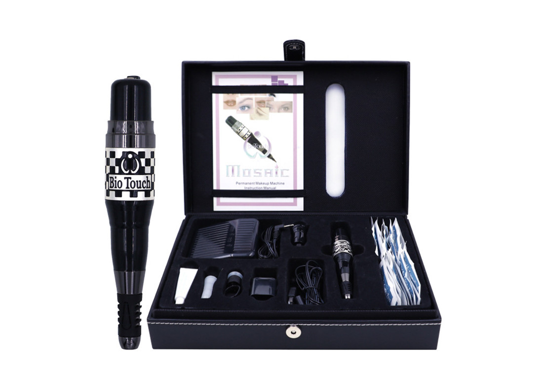 Black Biotouch Permanent Makeup Tattoo Kit Eyebrow Rotary Pen